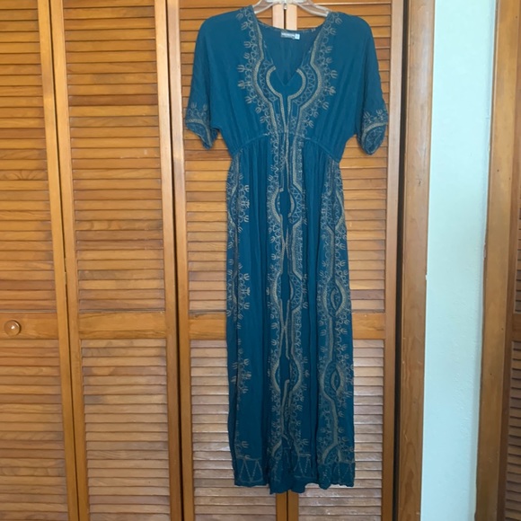 EARTHBOUND | Dresses | Earthbound Teal Dress | Poshmark